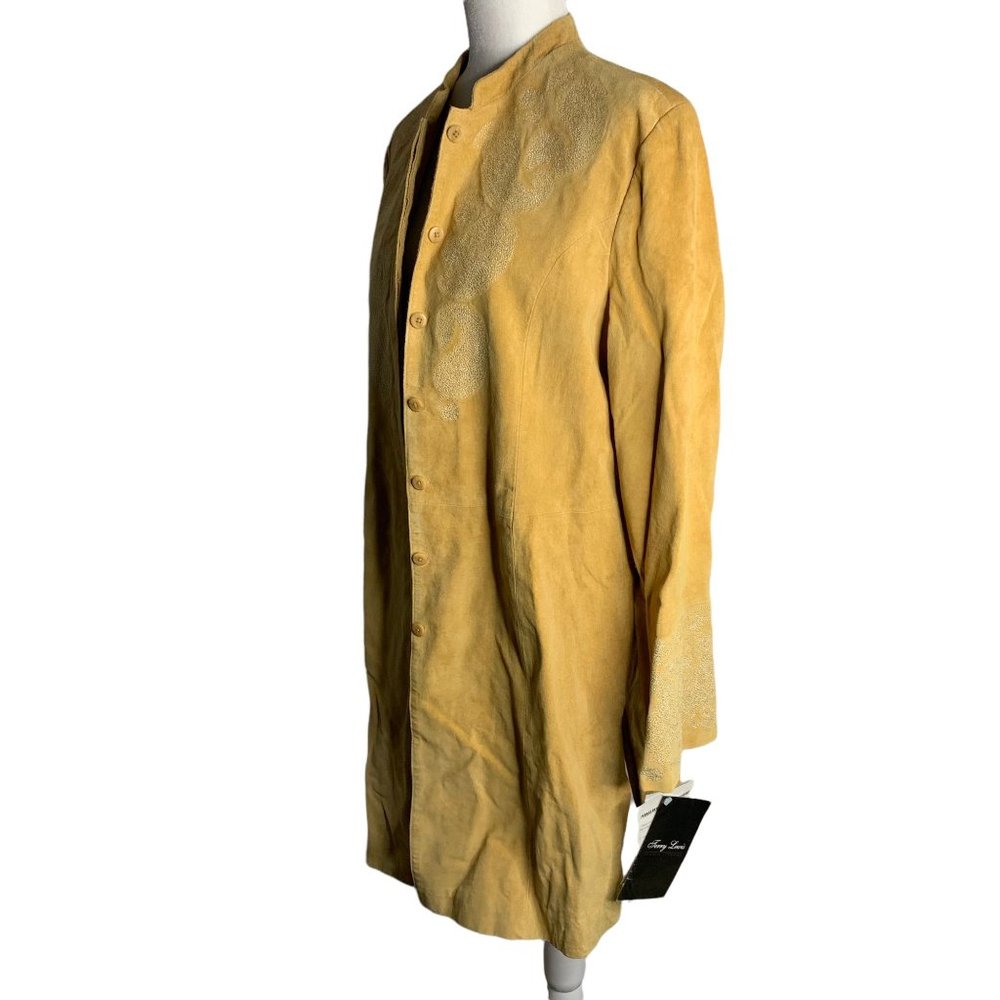 Vintage Jerry Lewis Suede Leather Jacket Pants M Tan … - Gem